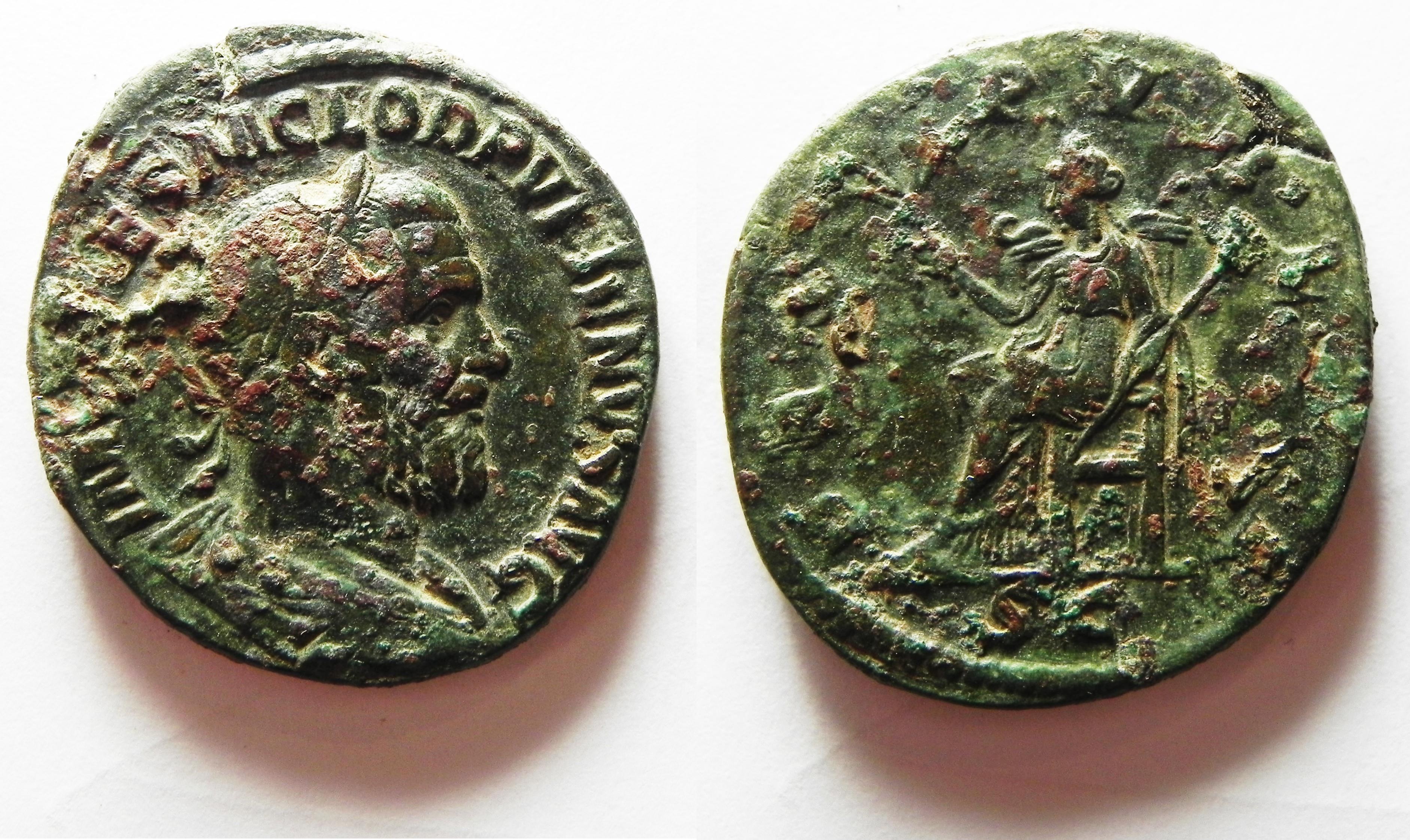 CHOICE QUALITY. AS FOUND:ROMAN IMPERIAL. Pupienus (AD 238). AE ...