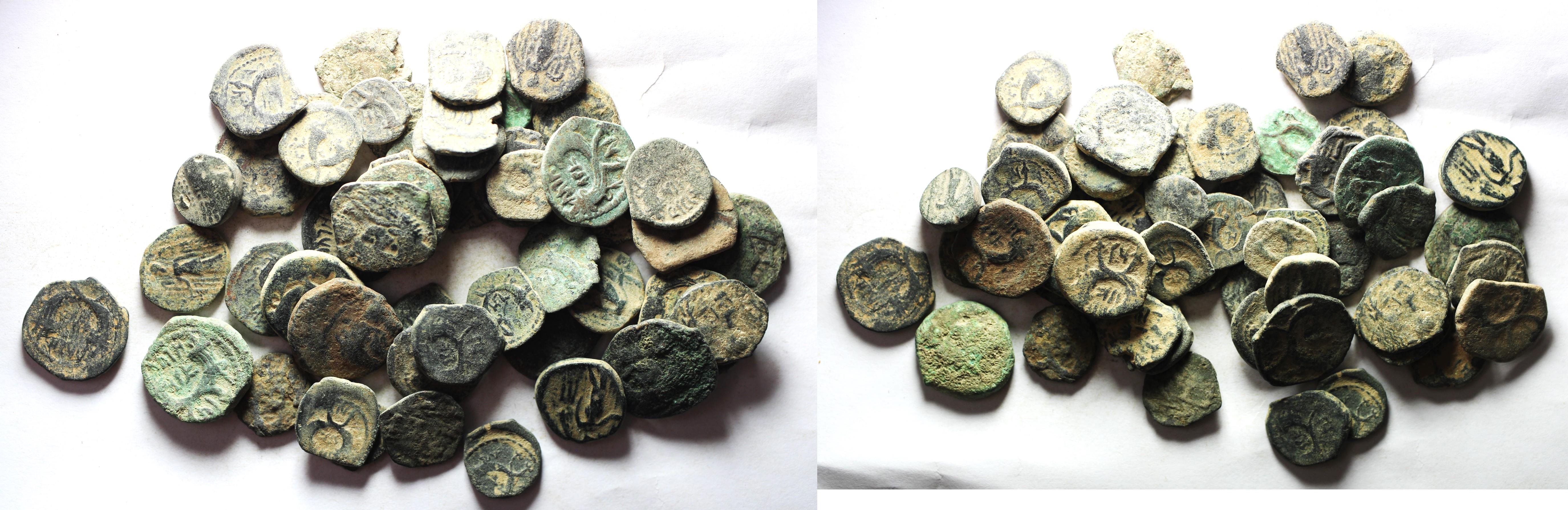 KINGDOM OF NABATAEA. LOT OF 50 AE COINS (BRONZE). JORDAN | Lots ...