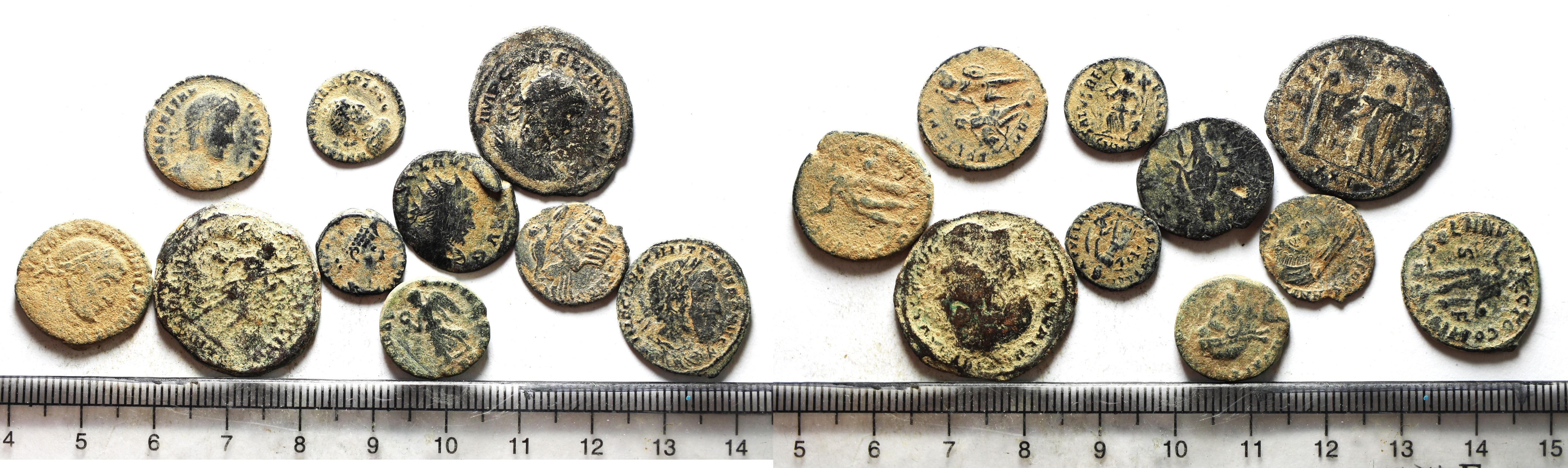 AS FOUND. LOT OF 10 ROMAN BRONZE COINS | Lots & Collections