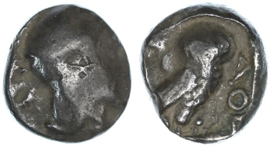 Ashkelon countermarked Gaza Philistian Drachm, Exceptionally RARE, 5th ...