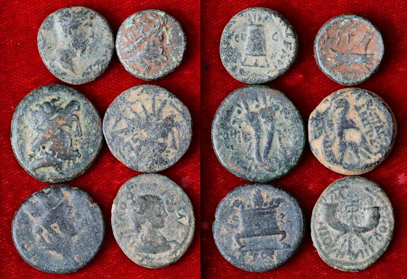 Ancient Greek/Roman/Provincial Six AE Coin Lot | Lots & Collections