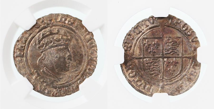 Henry VIII AR Groat, Great Britian, NGC AU with lovely patina, 1526 ...