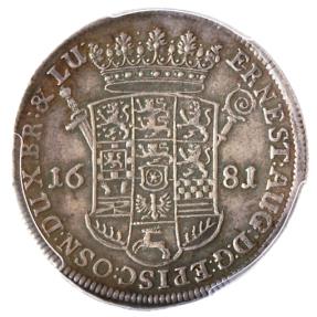 German States, Brunswick-Luneburg-Calenburg AR 2/3 Taler, Wildman, Mint ...