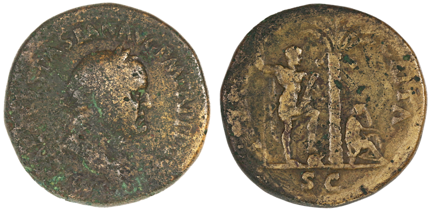 Vespasian AE Sestertius, Judaea Capta, Circa. 71 C.E. | Roman Imperial ...