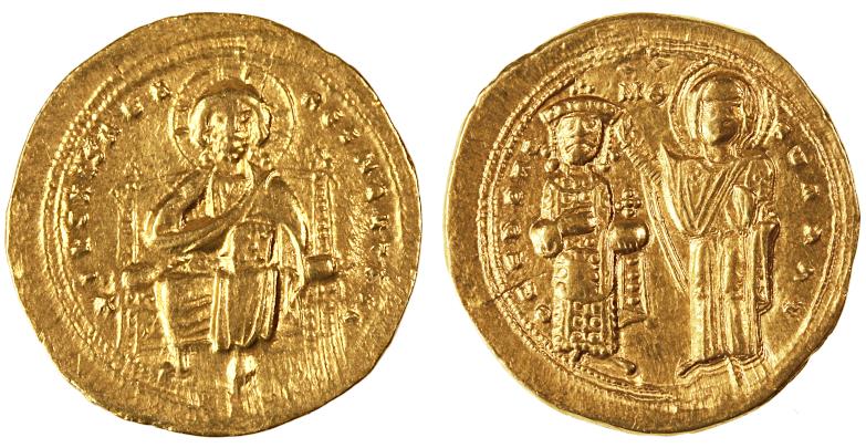 Romanus III Argyrus Byzantine AV Gold Histamenon Nomisma, VF, 1028 ...