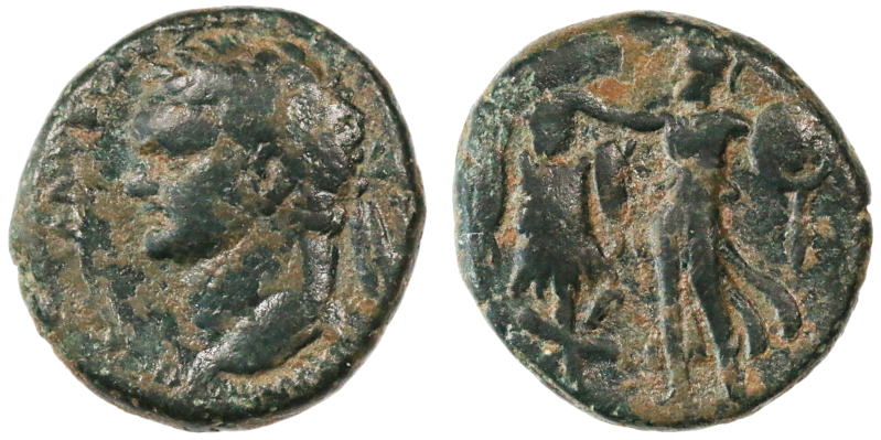 Domitian Judaea Capta AE, Caesarea Maritima, Very Fine, 81 - 96 C.E.