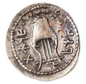 Shimon Bar Kokhba AR Zuz, AEF with profile of Domitian, Pedigreed, 134/ ...
