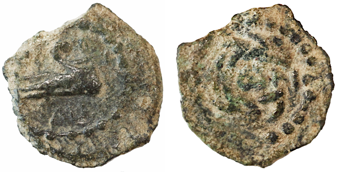 Herod Archelaus AE Prutah, Judaea, Very Fine, 4 B.C.E. - 6 C.E.