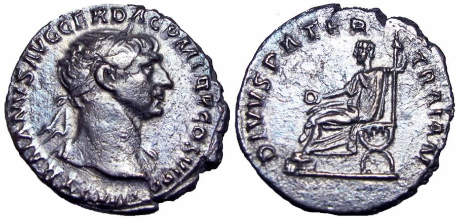 Trajan and his father Trajan Pater, AD 98-117. | Roman Imperial Coins