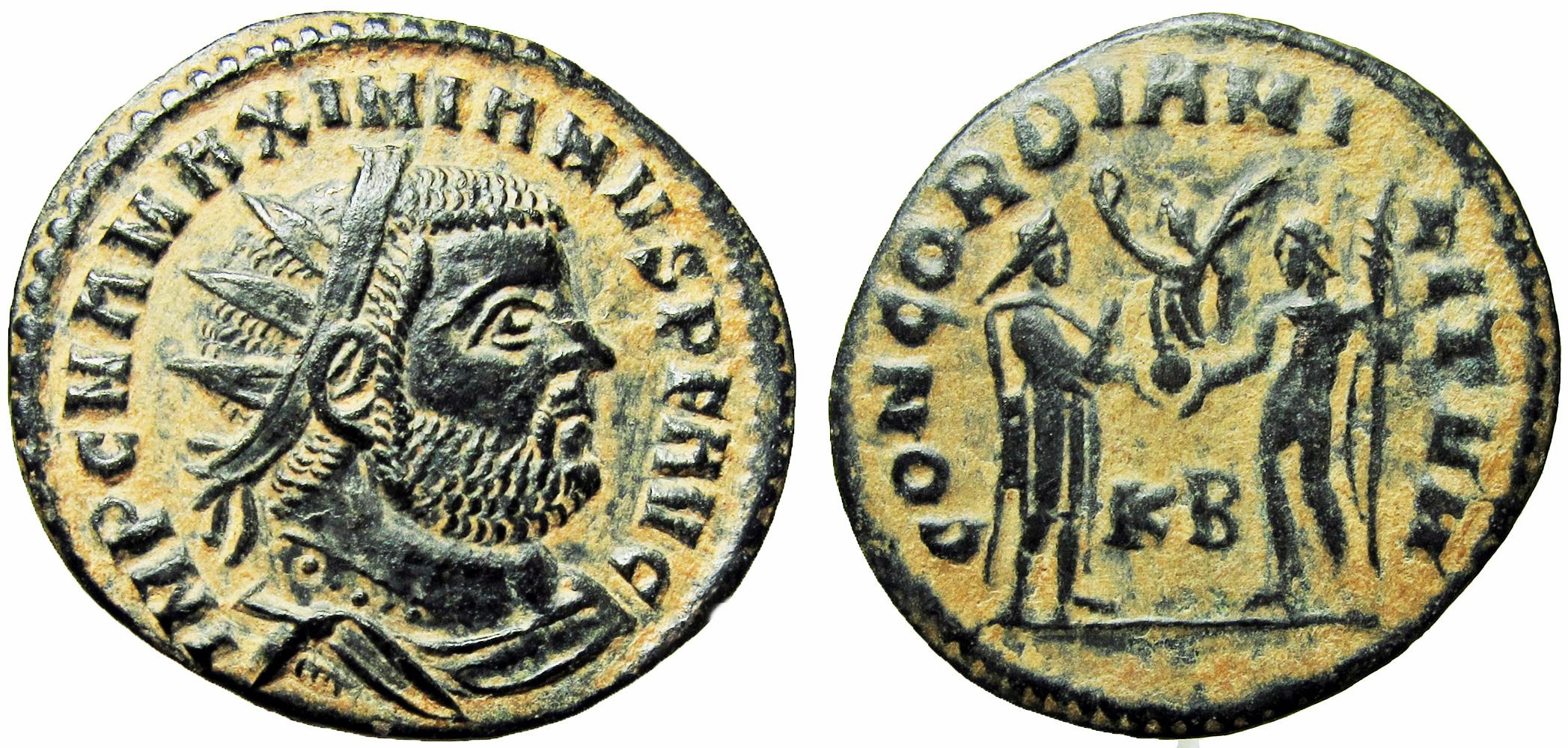 Constantius I, as caesar (Maximianus Herculius, 286-310), Nummus ...