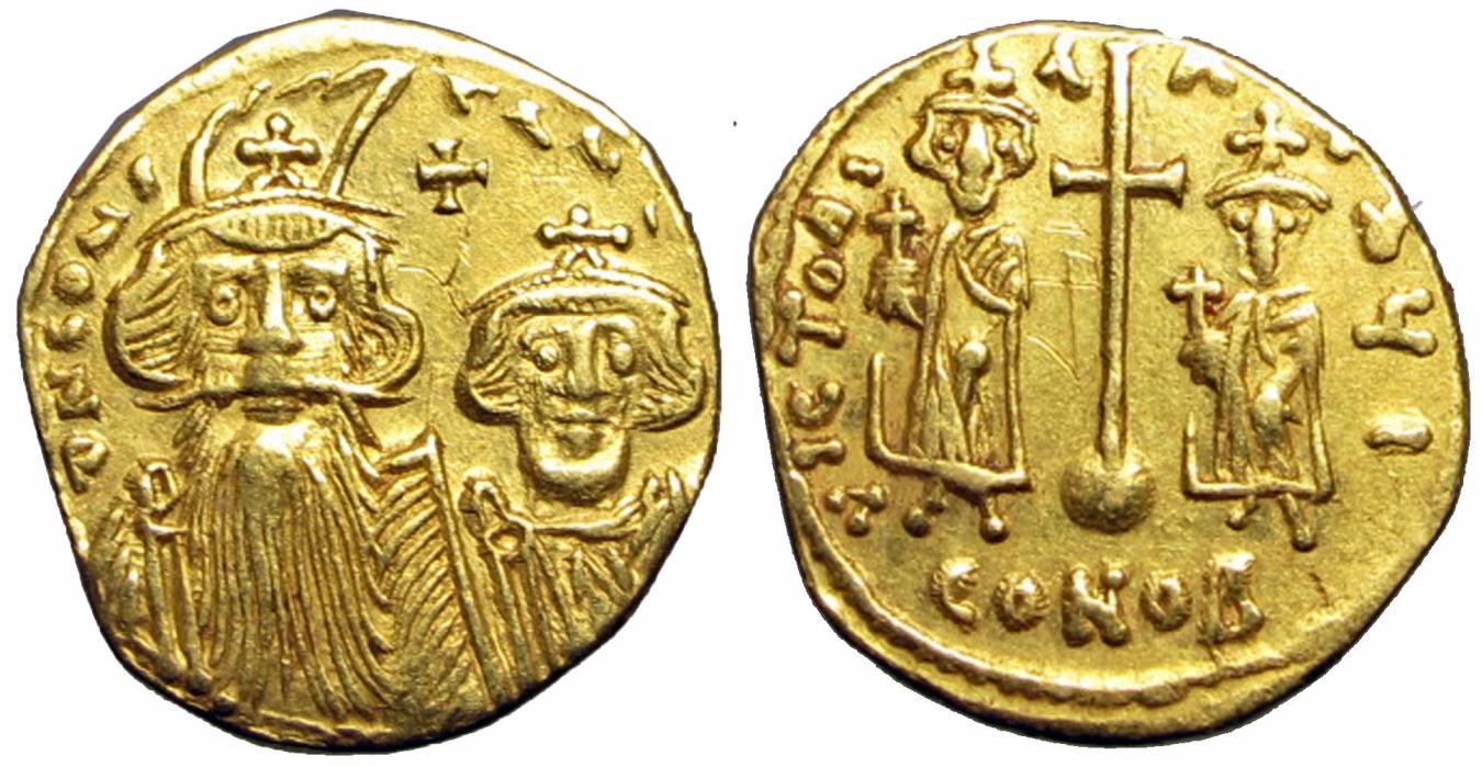 Constans II Pogonatus (AD 641-668). | Byzantine Coins