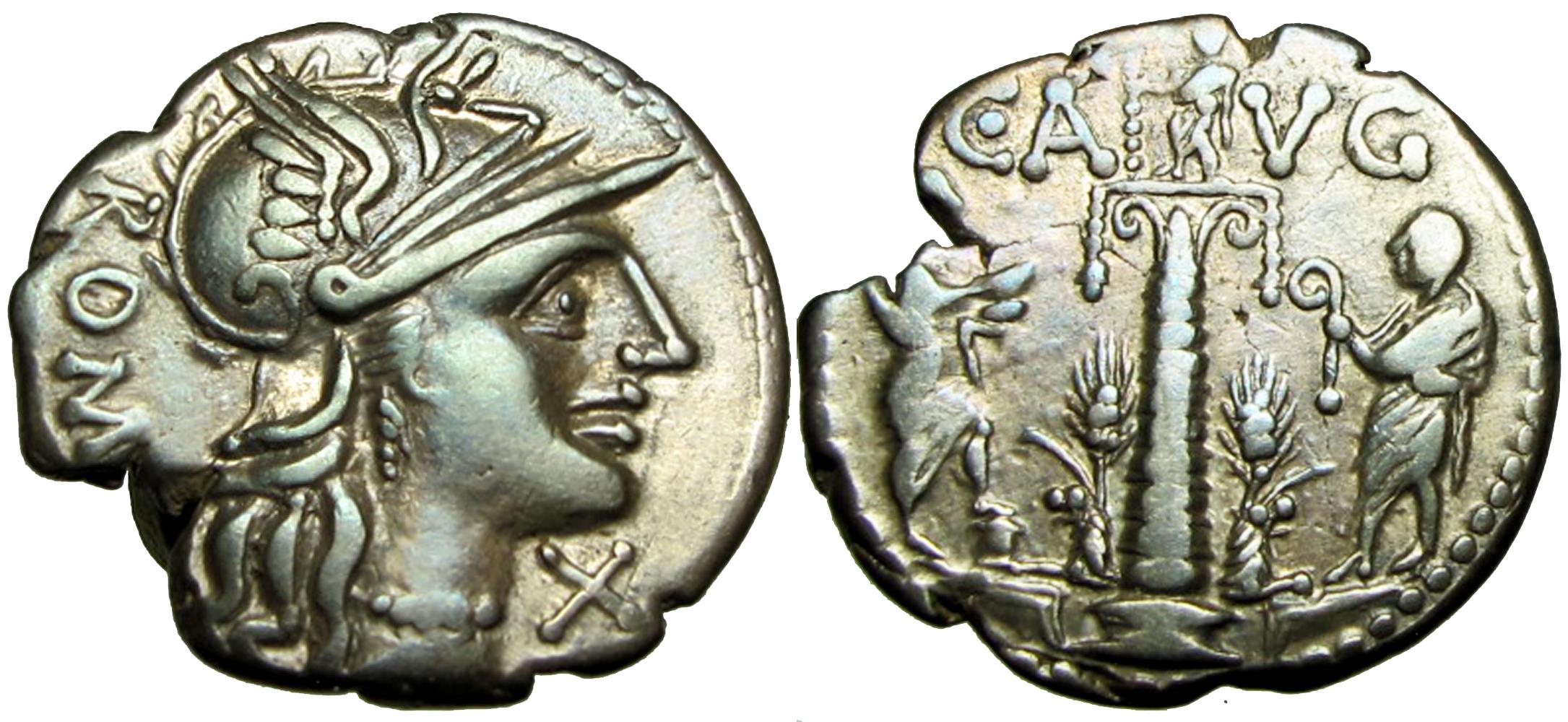 ROMAN REPUBLIC. C. Minucius Augurinus (135 BC) | Roman Republican Coins