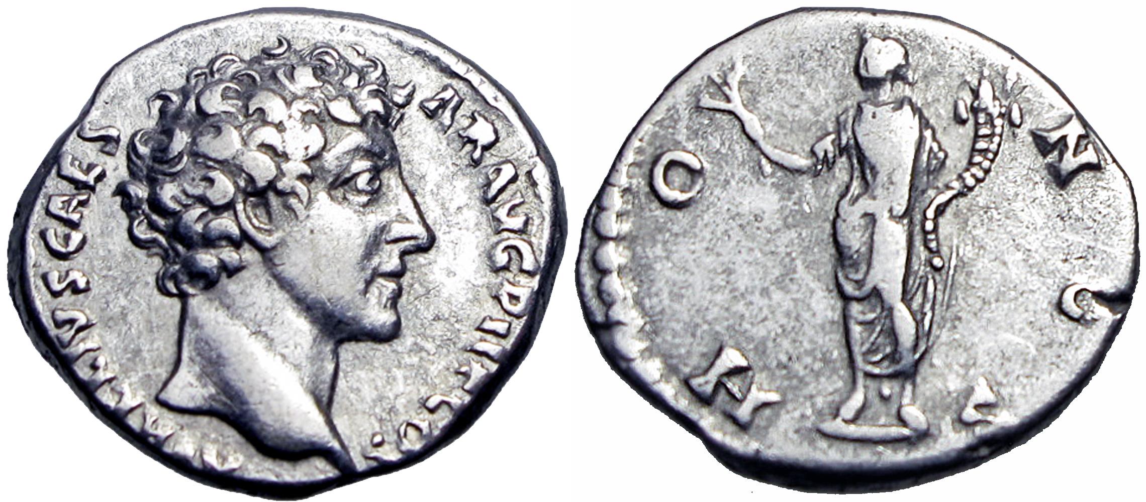 Marcus Aurelius. As Caesar, AD 139-161. | Roman Imperial Coins
