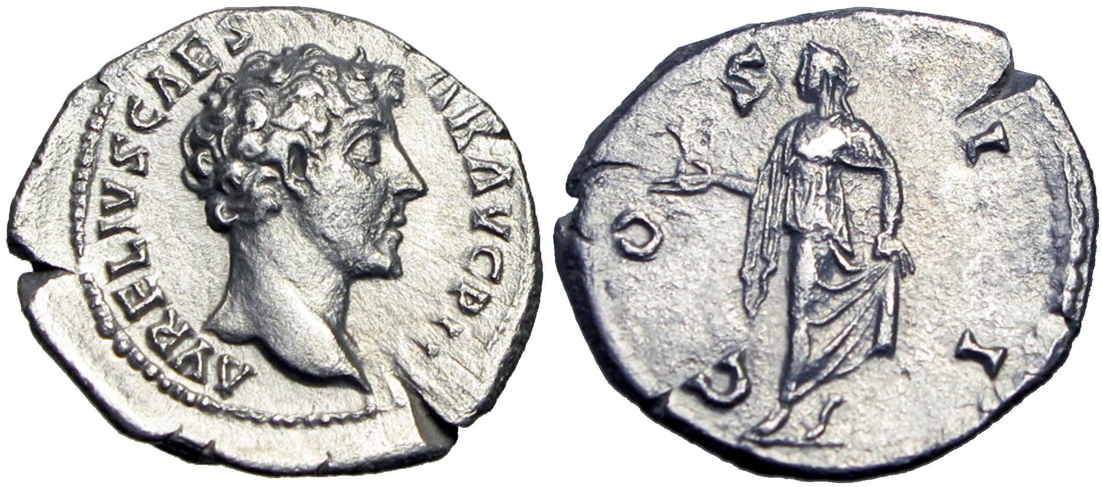 Marcus Aurelius. As Caesar, AD 139-161. | Roman Imperial Coins