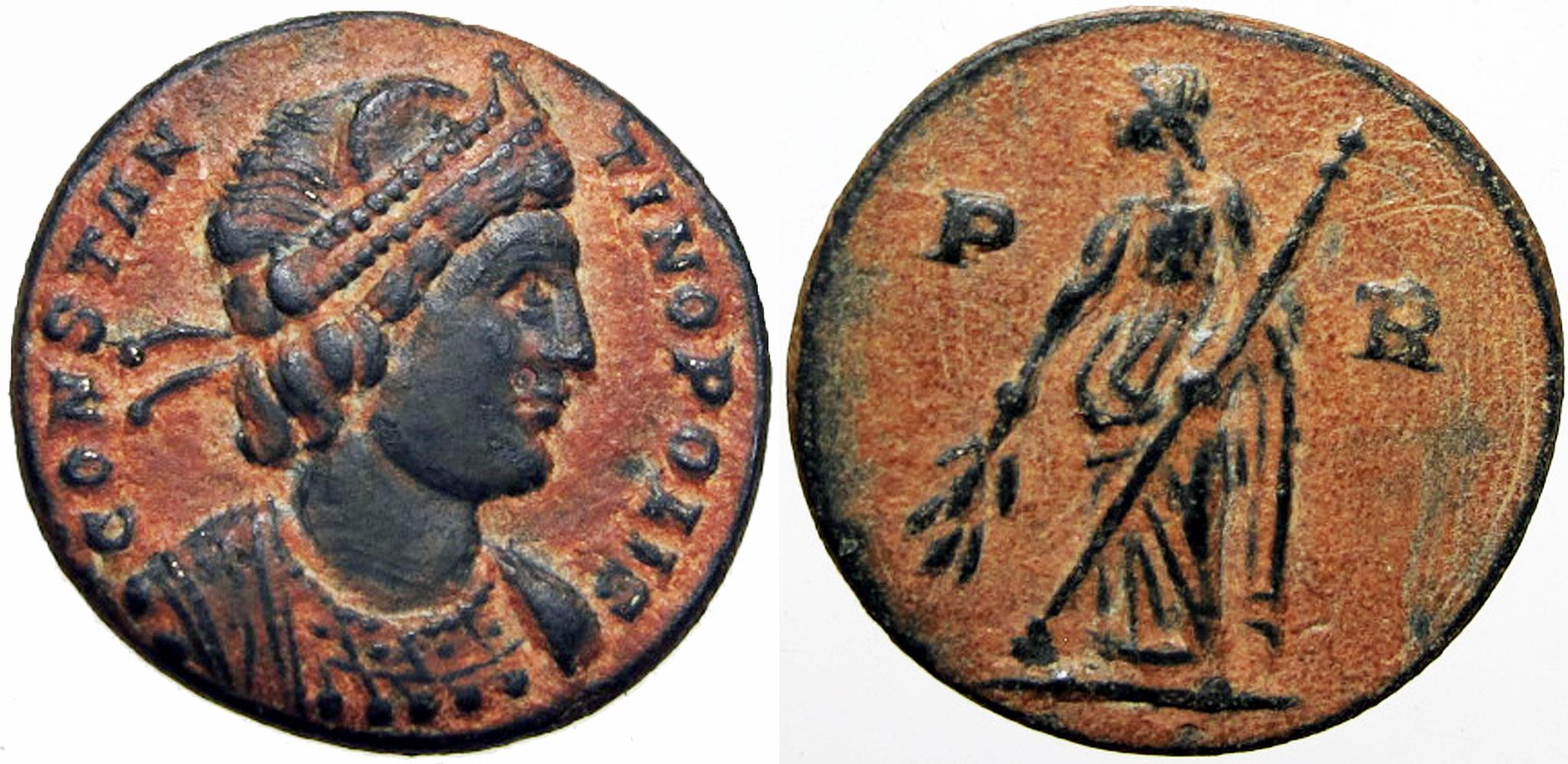 Commemorative Series. AD 330-354. Lovely bold example ! | Roman ...