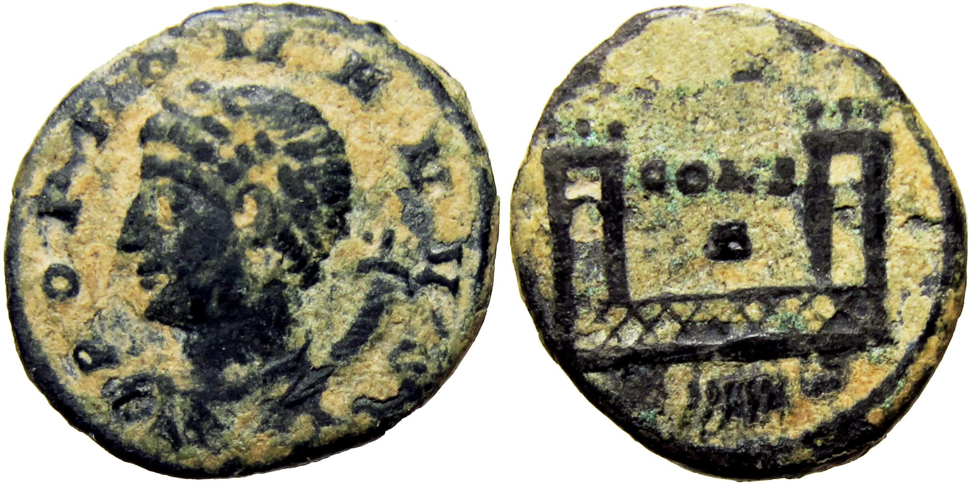 Commemorative Series. AD 330-354. Bridge over river. | Roman Imperial Coins