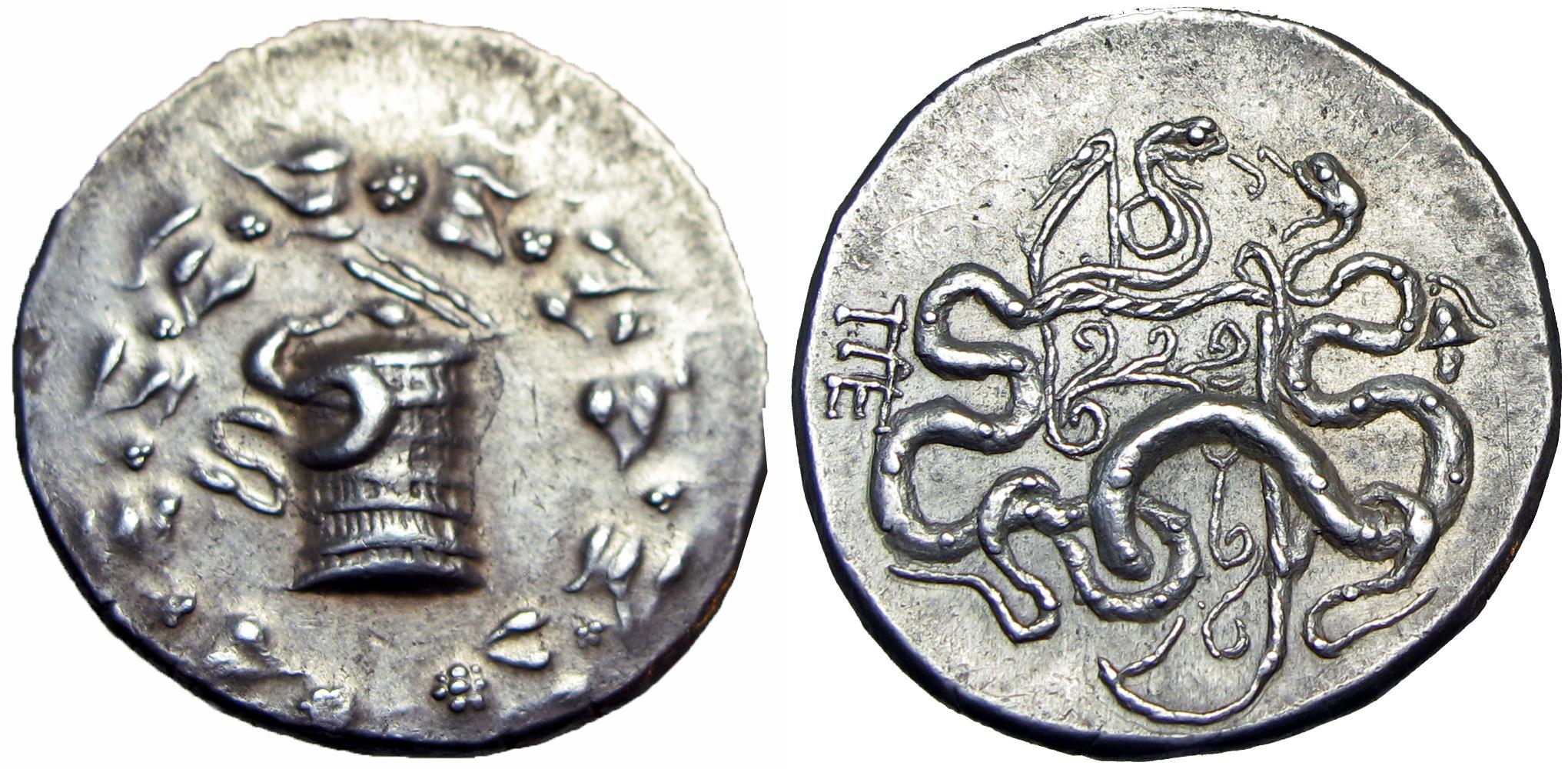 MYSIA. Pergamon. Circa 166-67 BC. Cistophoric Tetradrachm. | Greek Coins