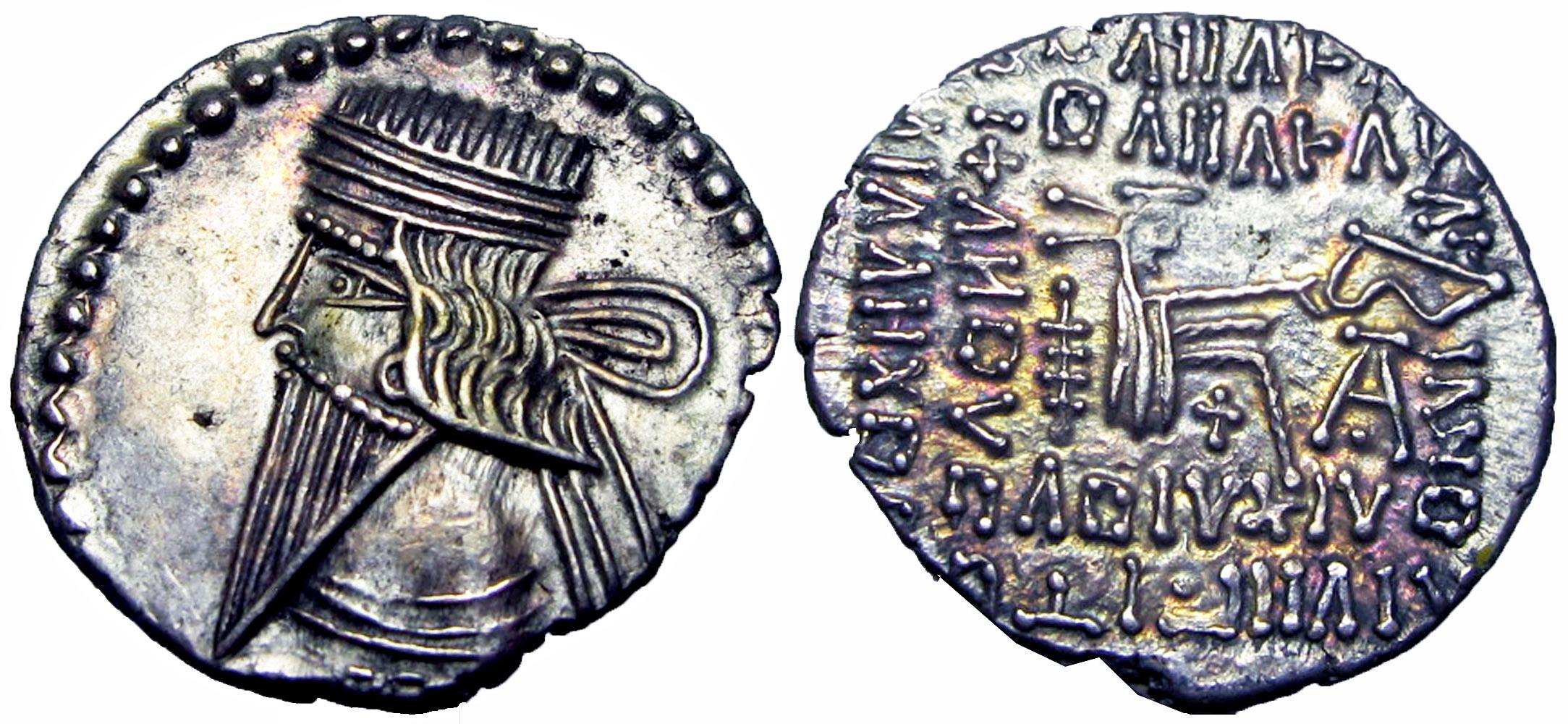 Parthia , Pacorus I (AD 78-120), stunning. | Ancient Eastern Coins
