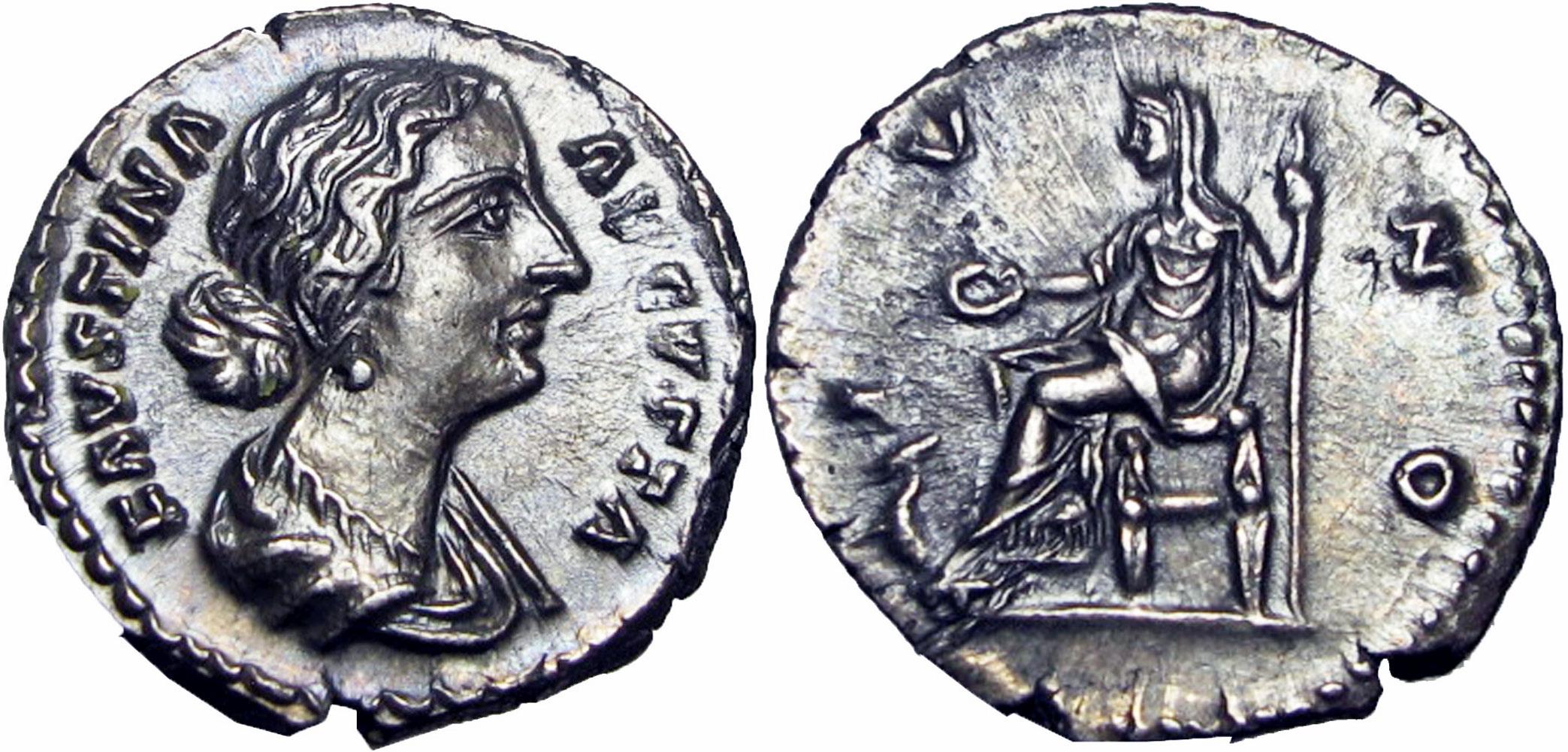 FAUSTINA Jr., wife of Marcus Aurelius. Stunning example !!! | Roman ...