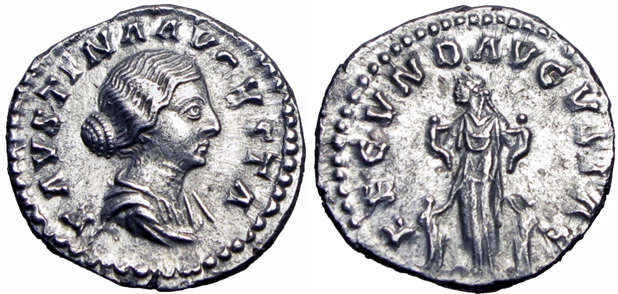 Faustina Junior. Augusta, AD 147-175. | Roman Imperial Coins