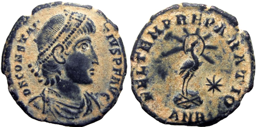 Constantius II, AE3, Antioch, 348-50 AD, | Roman Imperial Coins