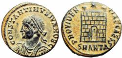 Constantine II AE follis. Antioch , AD 330 and 334. Very rare.