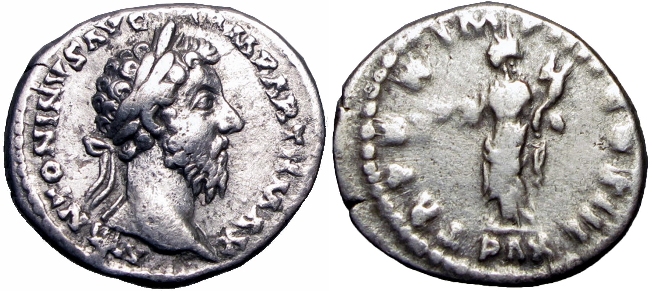 Marcus Aurelius AR Denarius. Rome, AD 166. | Roman Imperial Coins