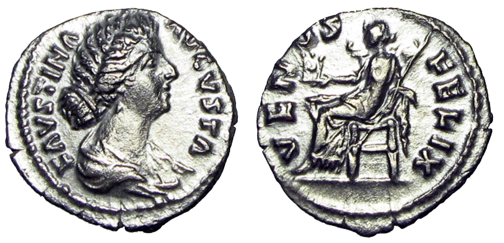 FAUSTINA II. Denarius. | Roman Imperial Coins