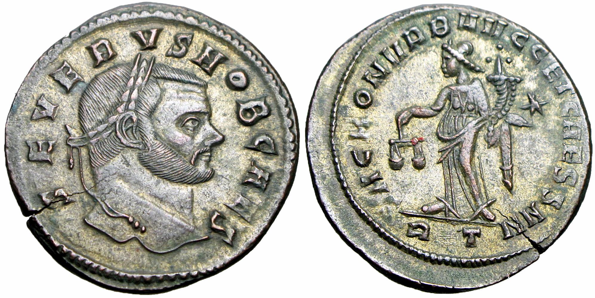 Severus II. As Caesar, AD 305-306.