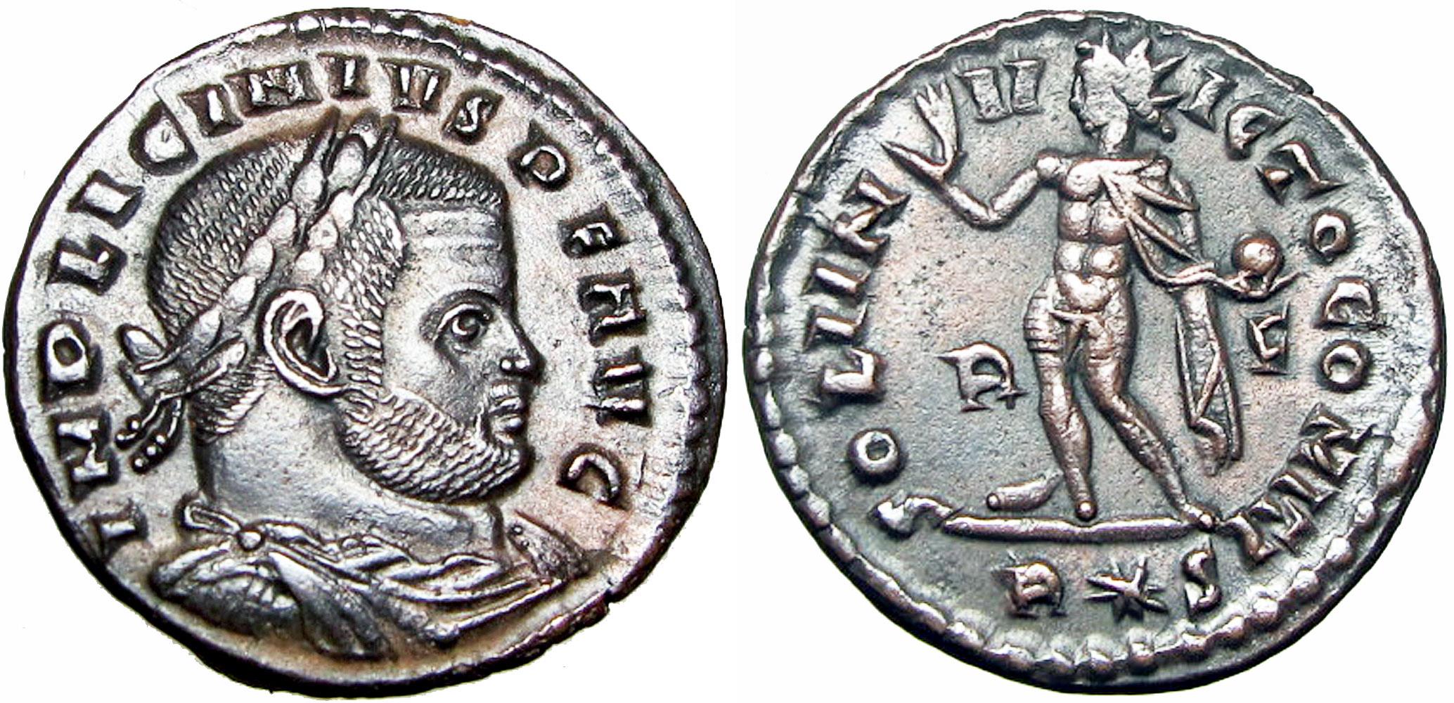 Licinius I AD 308-324. Rome Follis. | Roman Imperial Coins