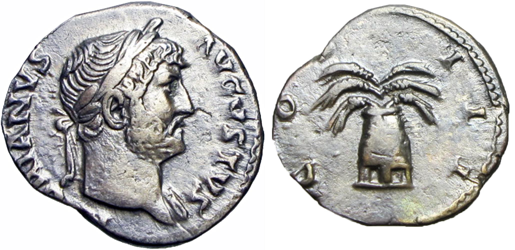 Hadrian AR Denarius. Rome, AD 132-134. | Roman Imperial Coins
