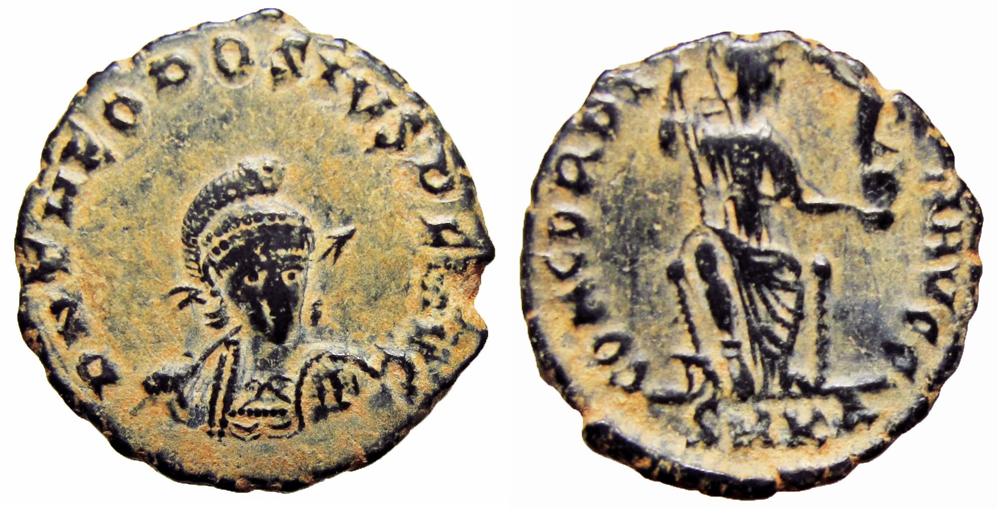 THEODOSIUS II. 402-450 AD. Æ | Roman Imperial Coins