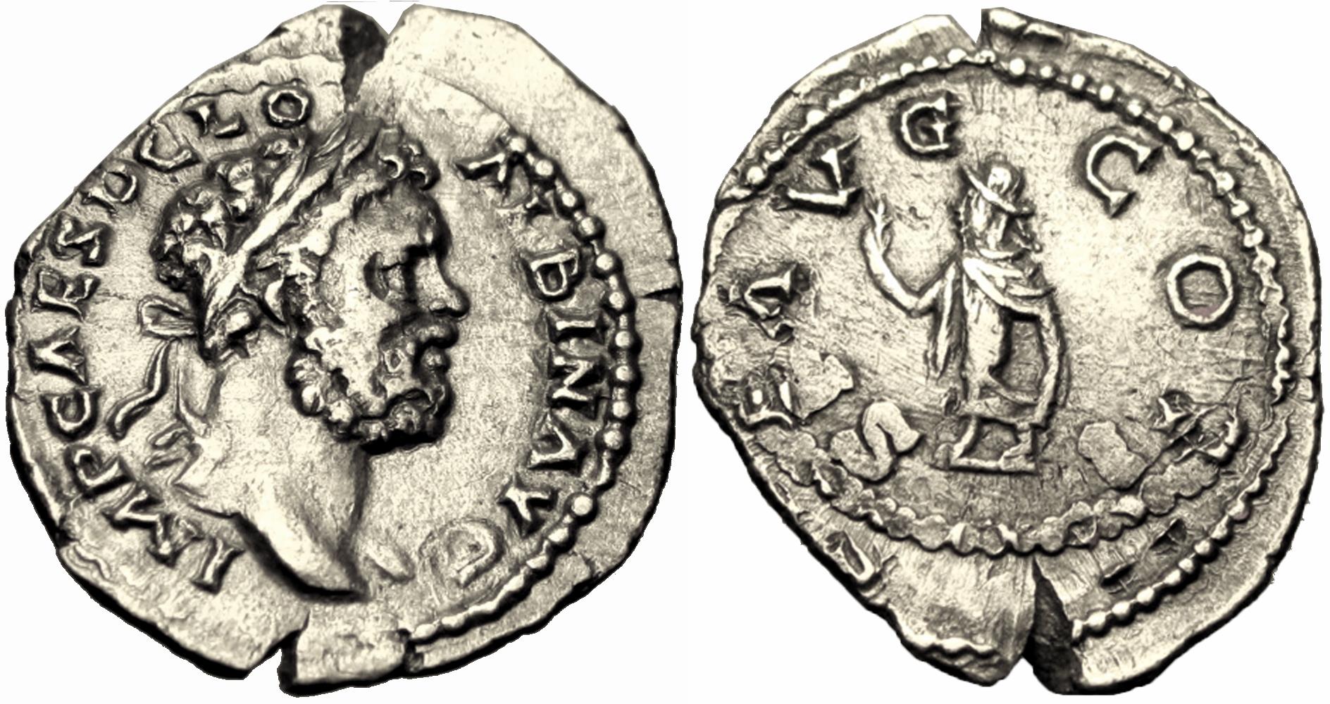 Clodius Albinus AR Denarius. Lugdunum, AD 195-197. Rare.