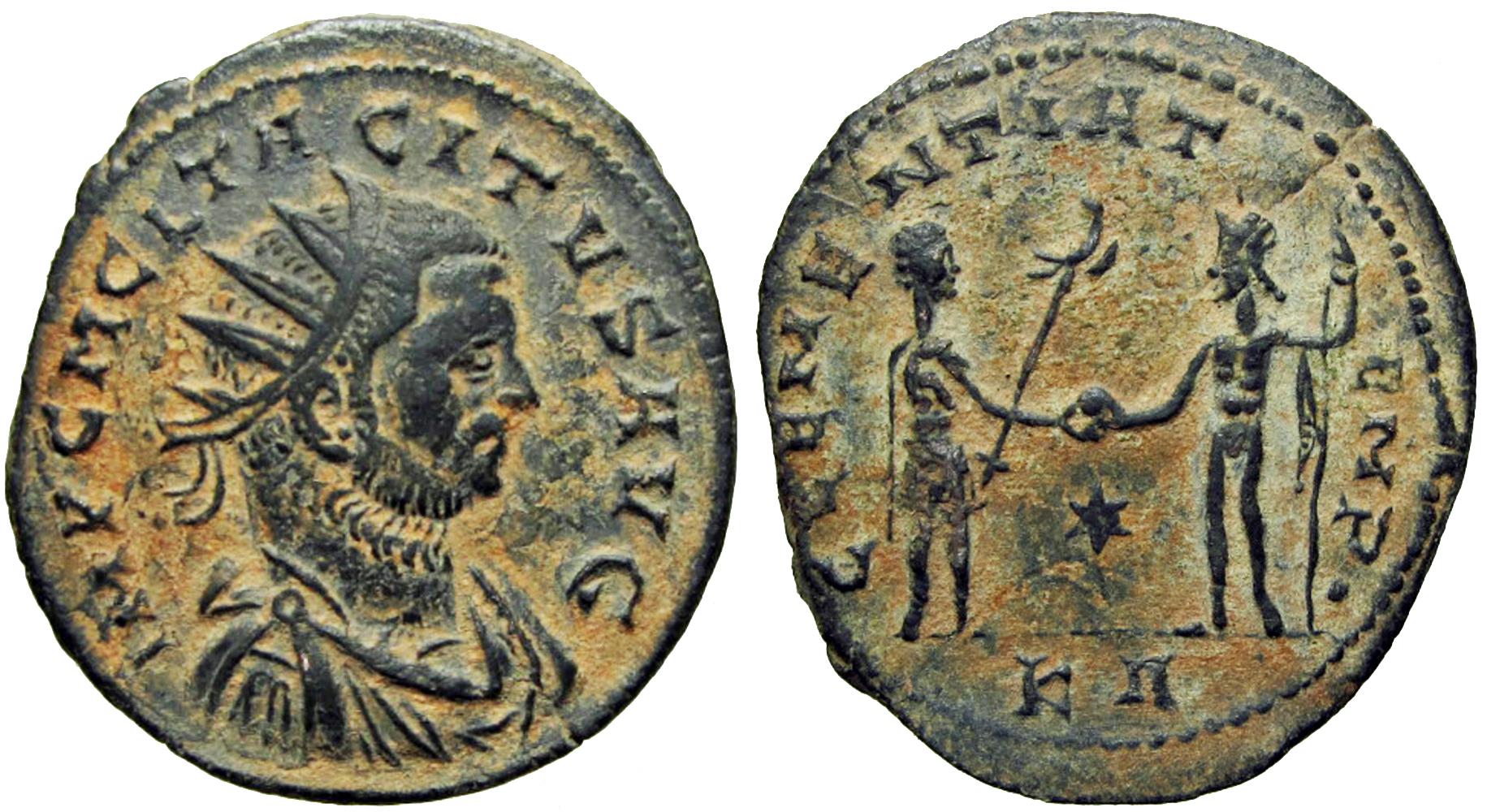 Tacitus 275-276 AD, unpublished. | Roman Imperial Coins