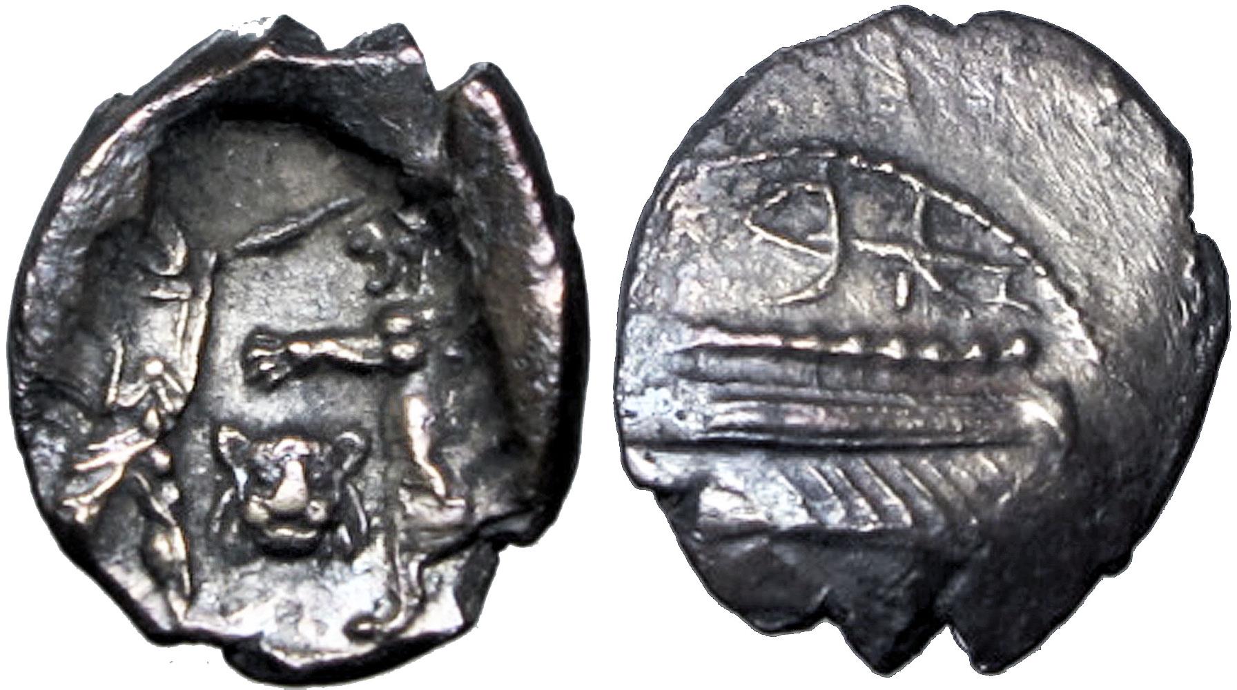 SAMARIA. Circa 375-333 BC. An Extremely rare coin . | Greek Coins