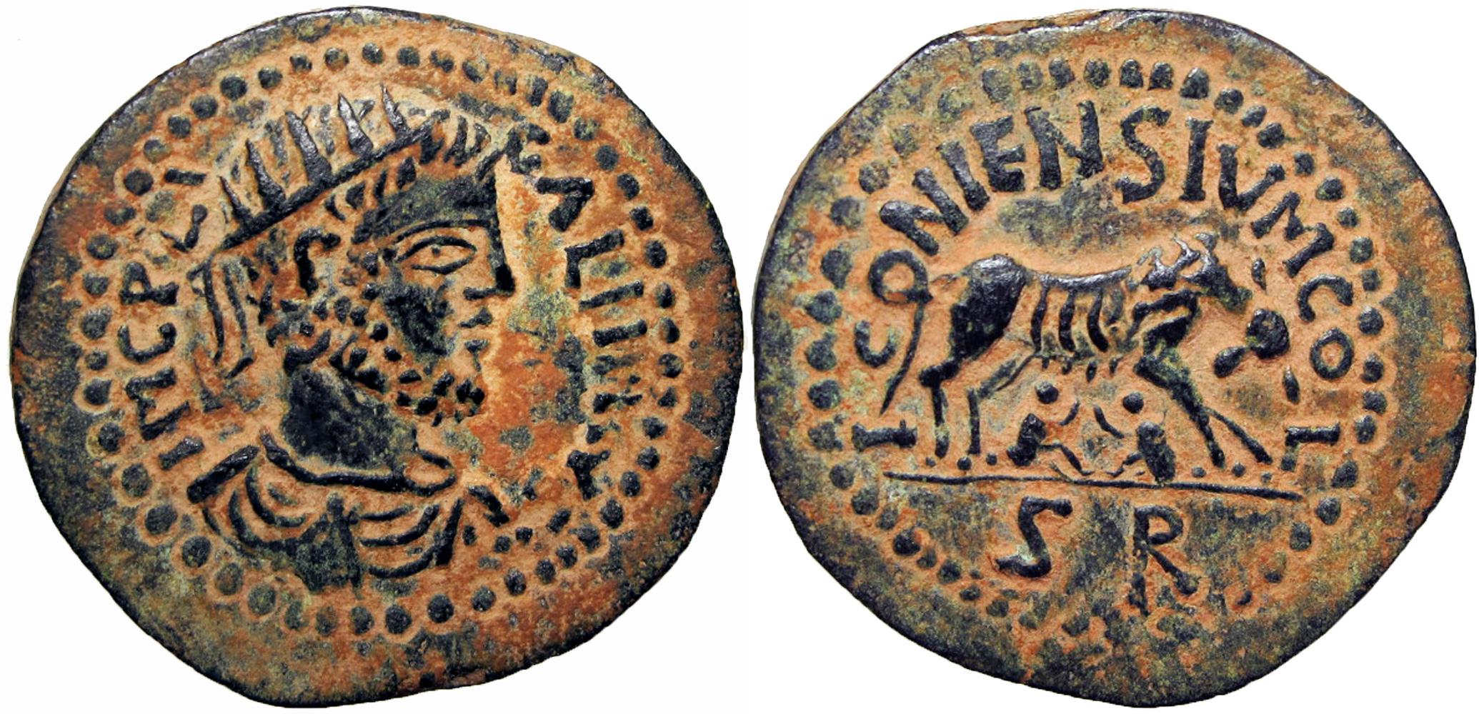 Lycaonia, Iconium. Gallienus. A.D. 253-268. Rare and the finest known