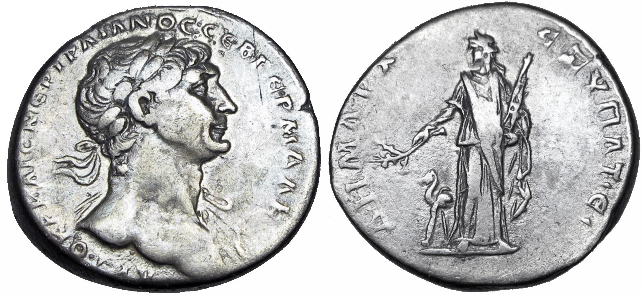 ARABIA, Bostra. Trajan. AD 98-117. AR Tridrachm . | Roman Imperial Coins