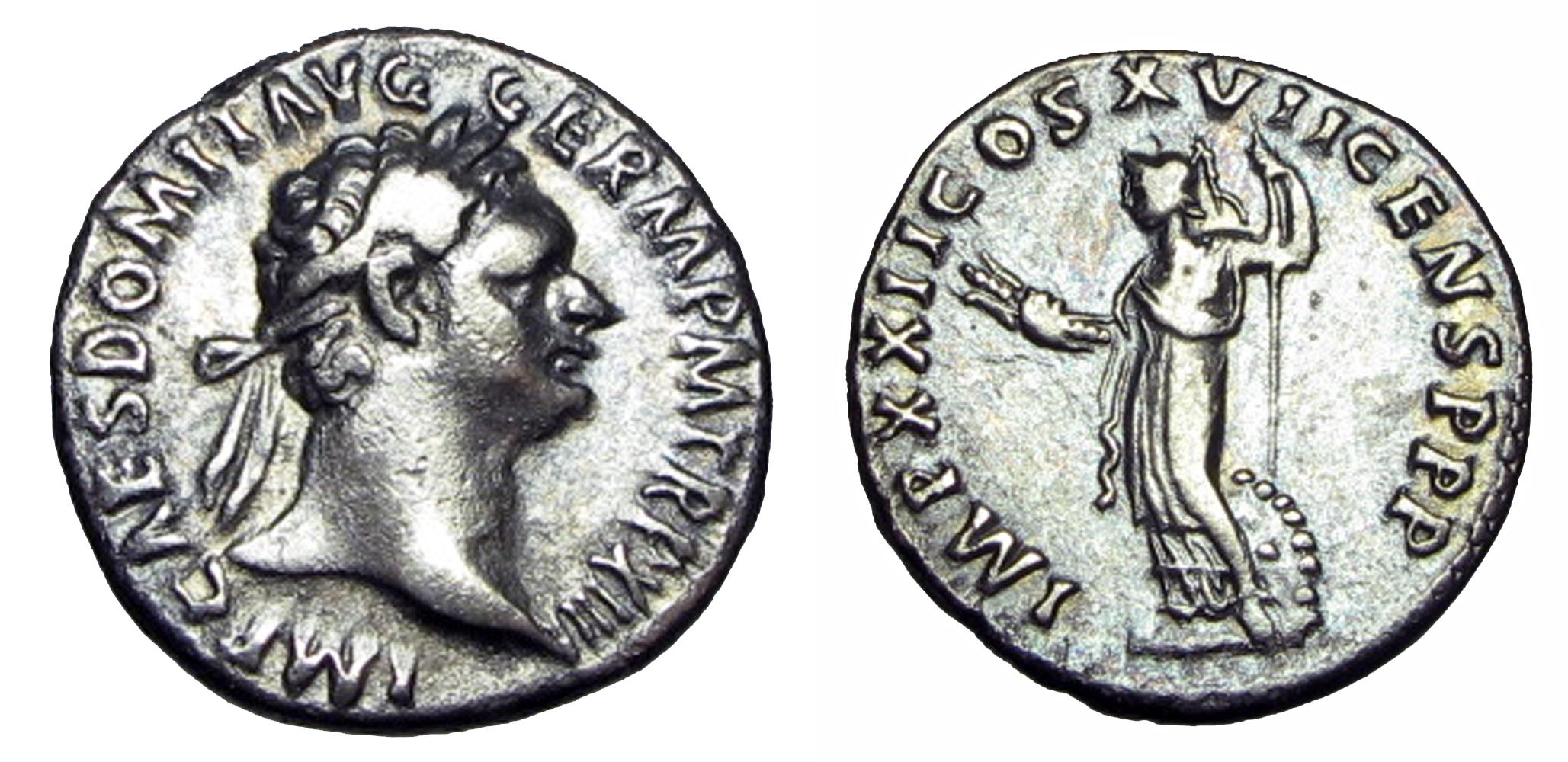 Domitian. Denarius. 90 AD. | Roman Imperial Coins