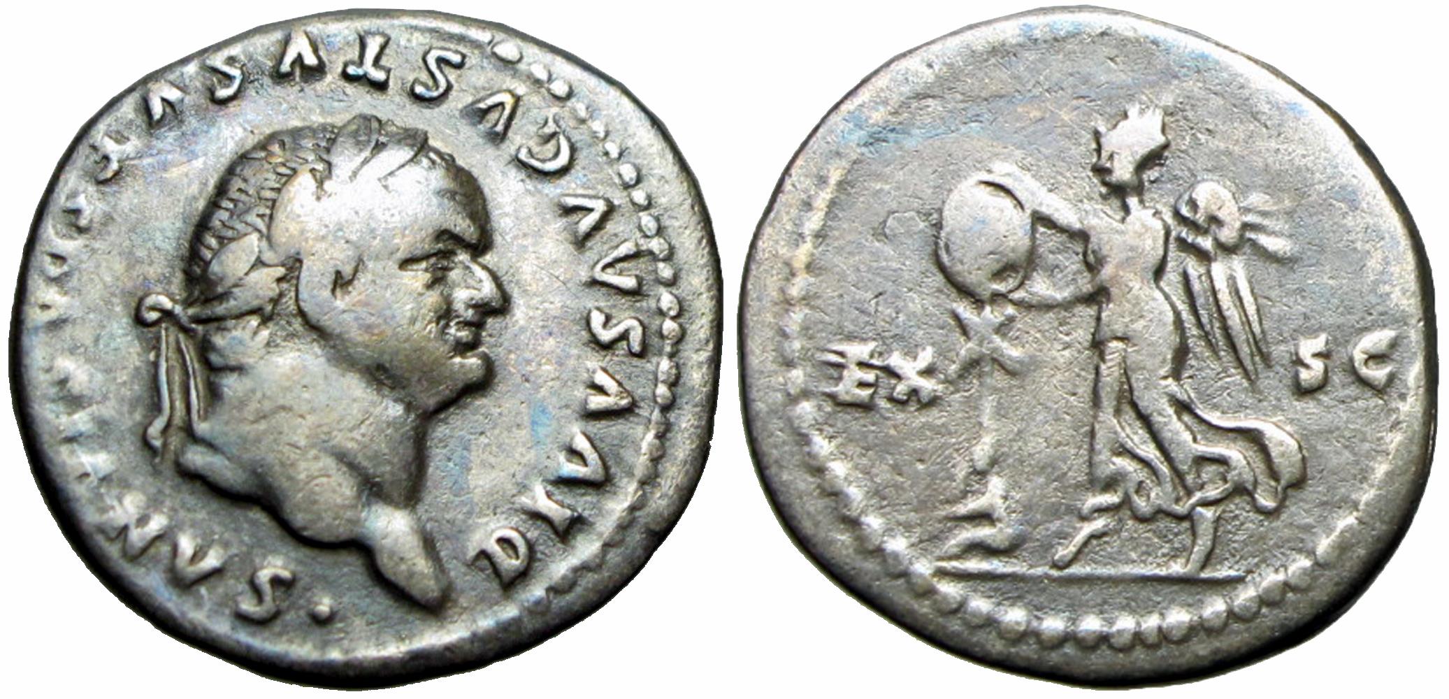 Divus Vespasian. Died AD 79. “Judaea Capta” commemorative. | Greek Coins