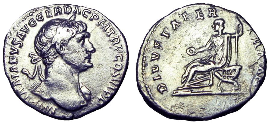 Trajan and his father Trajan Pater, AD 98-117. | Roman Imperial Coins
