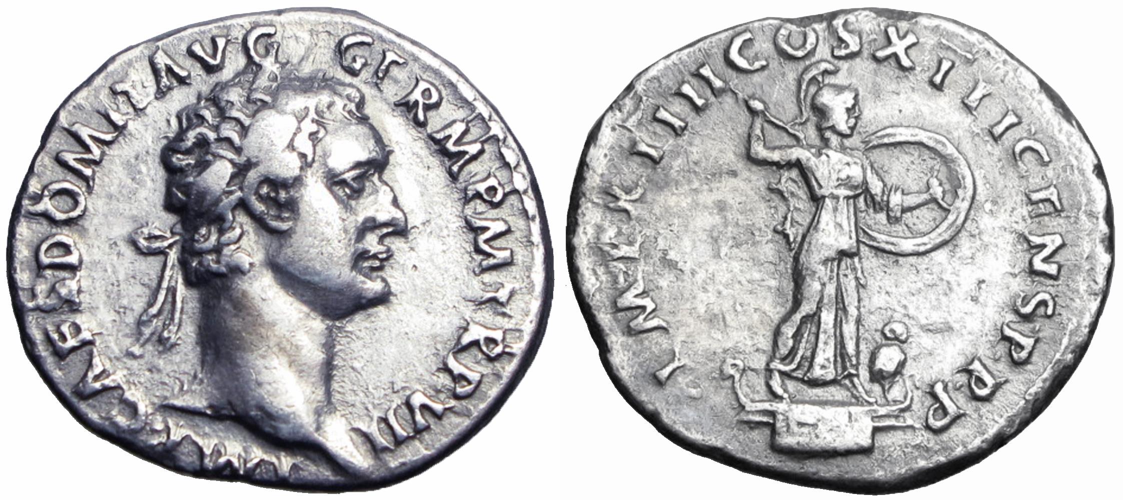 Domitian, 81-96. Denarius. very rare. | Roman Imperial Coins