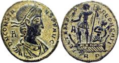 Constans. AD 337-350. Stunning details !!! | Roman Imperial Coins