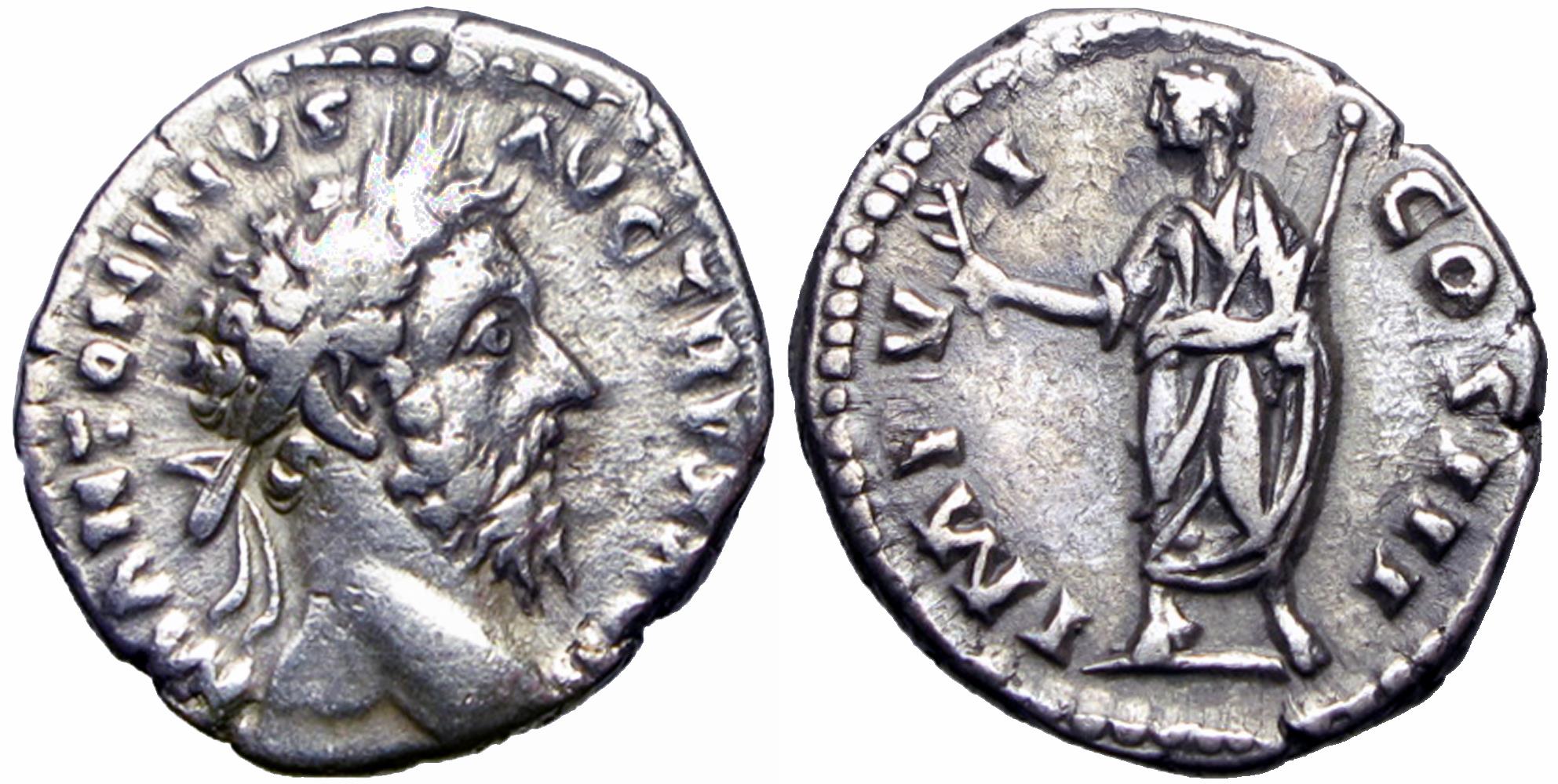 Marcus Aurelius AR Denarius. Rome, AD 173-174. | Roman Imperial Coins