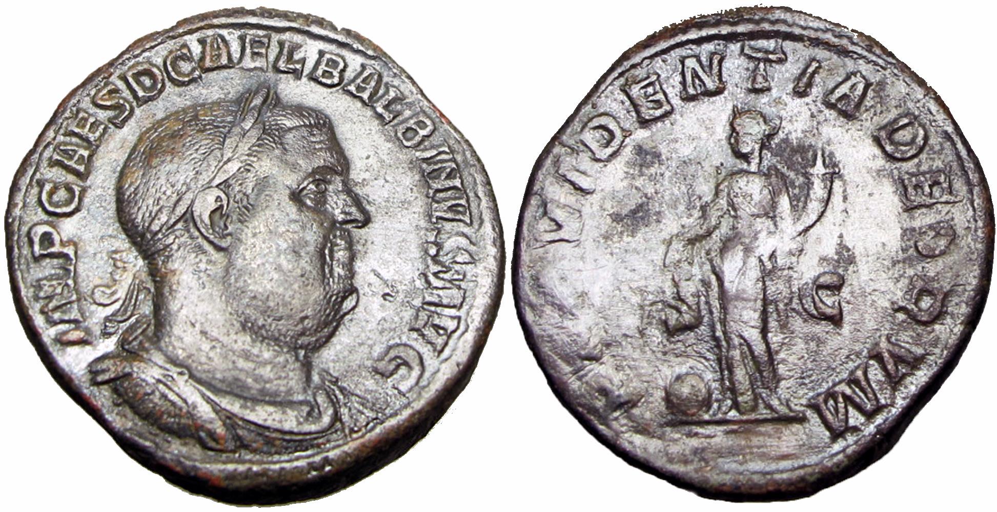 Balbinus. AD 238. Æ Sestertius