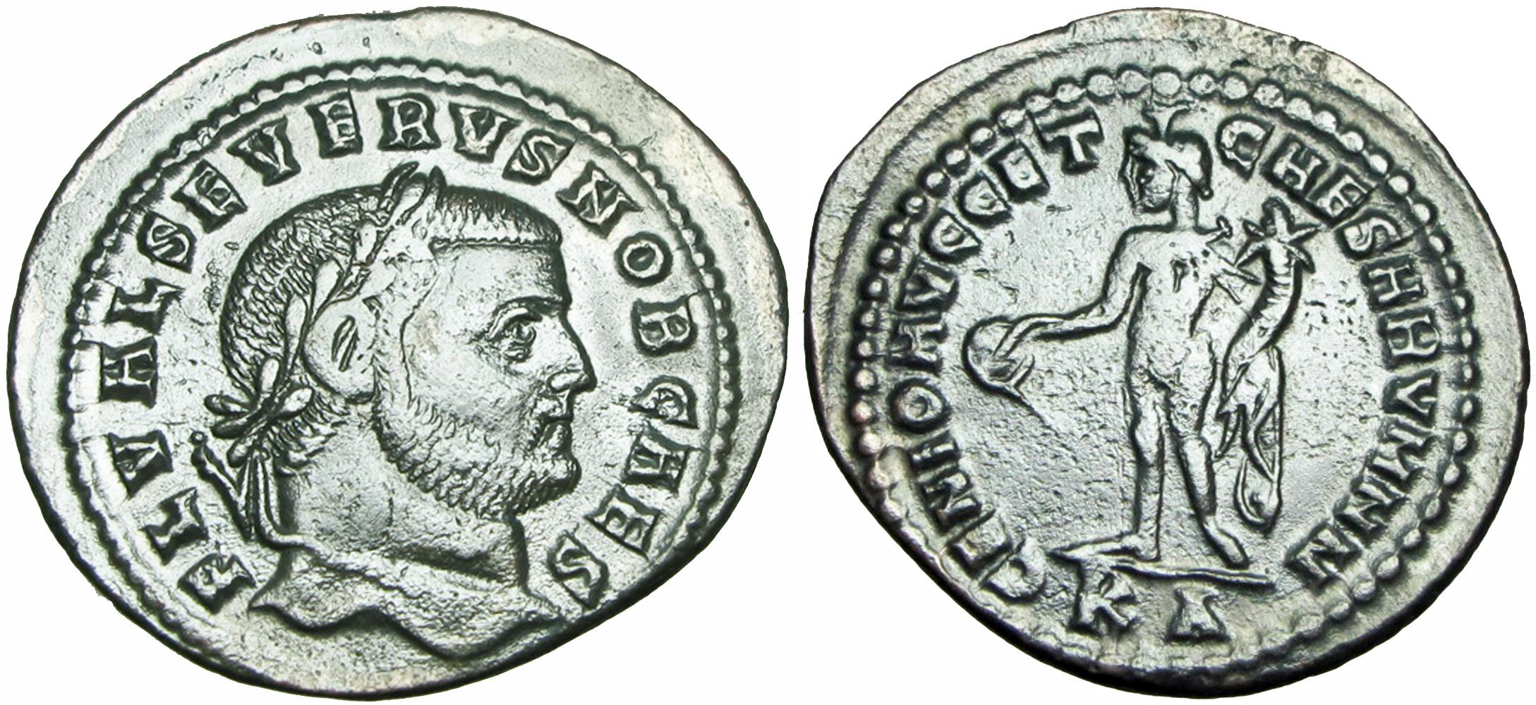 Severus II. As Caesar, AD 305-306.