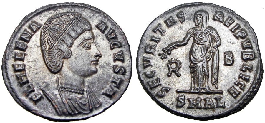HELENA, mother of Constantine I. Augusta, 324-328/330 AD. nearly full ...