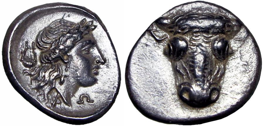 Phokis, Federal Coinage AR Triobol. Time of the Third Sacred War, circa ...