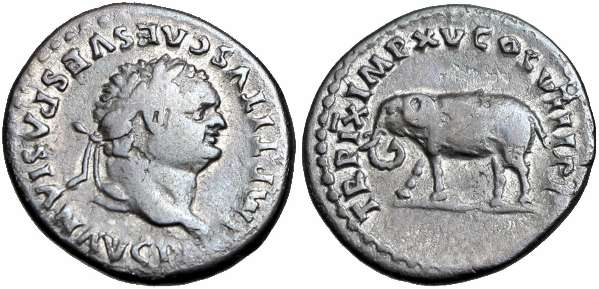 TITUS. 79-81 AD. AR Denarius. | Roman Imperial Coins