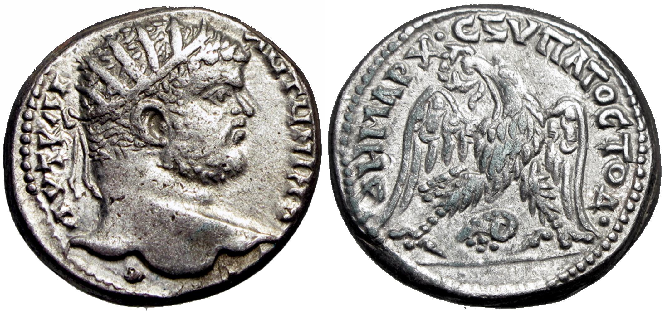 COELESYRIA, Damascus. Caracalla. AD 198-217. | Roman Imperial Coins