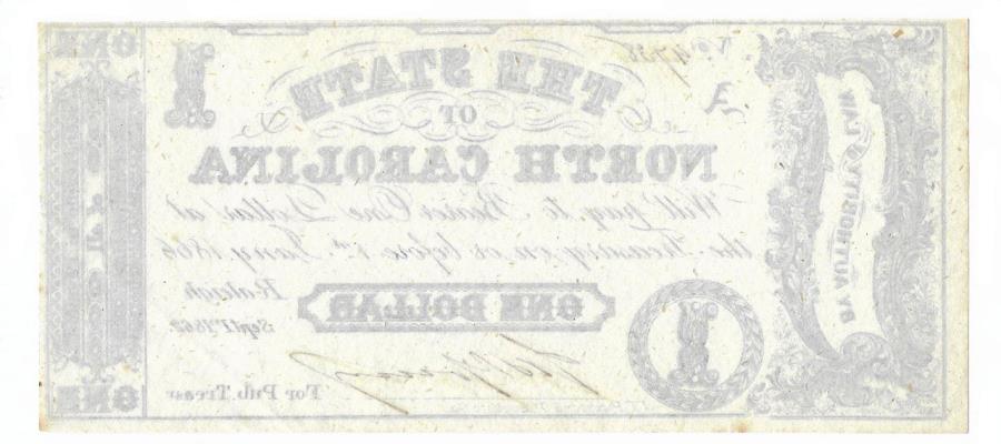 State of North Carolina, September 1, 1862, 1 Dollar, Cr. 88 | US Paper ...
